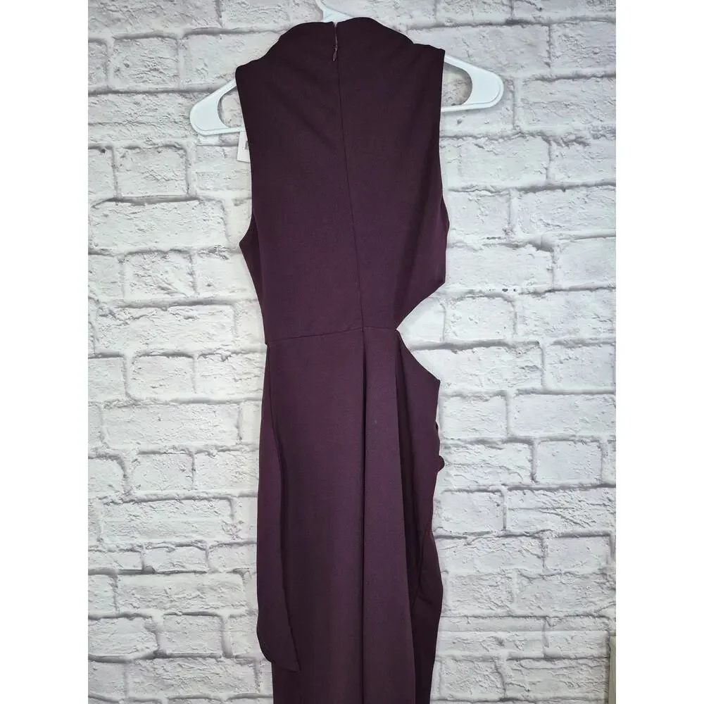 Showpo. | Dresses | Showpo Millie Midi Dress Size 4 Plum Purple Nwt Cut ...